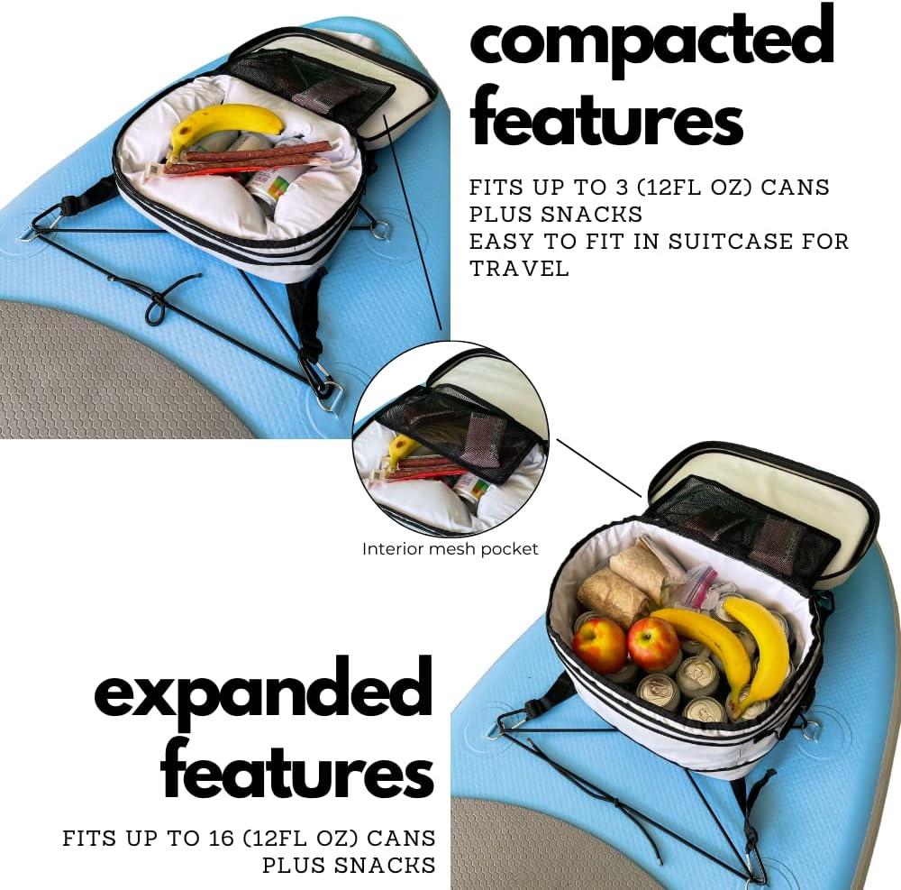 PVC Waterproof Paddle Board Cooler Bag for Kayaking & SUP | Expandable ...