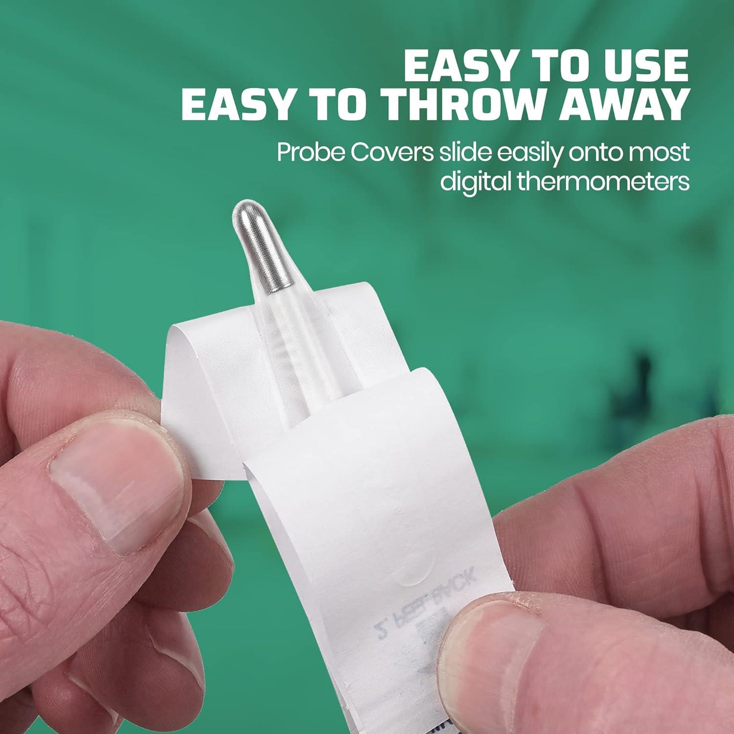 Thermometer Probe Covers - Pack of 100 - Universal and Disposable Probe ...