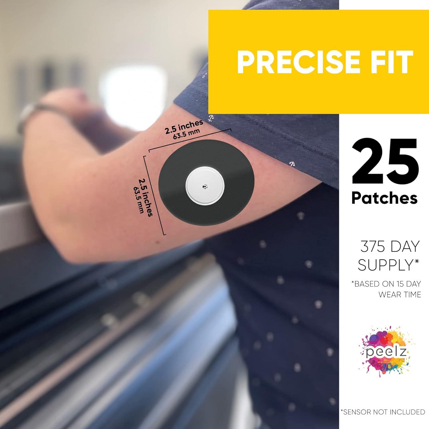 Freestyle Libre 2 Sensor Covers 25 Pack - Waterproof CGM Sensor Patches ...