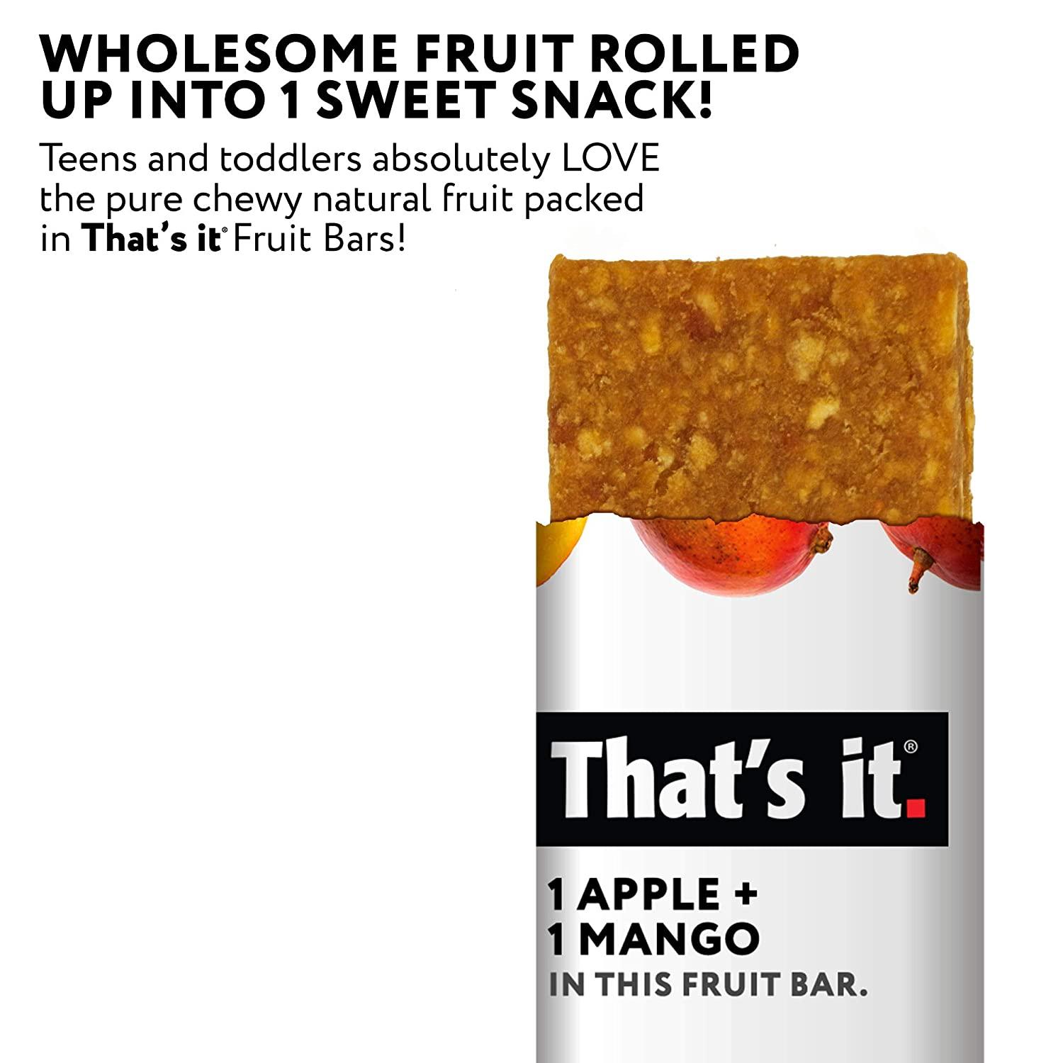 Thatâ€™s It. Apple + Mango Fruit Bar | 100% Natural, Vegan, Gluten-Free ...