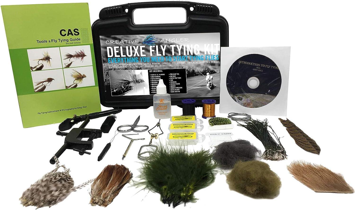 Creative Angler Deluxe Fly Tying Kit - Our Most Popular Kit for Tying ...