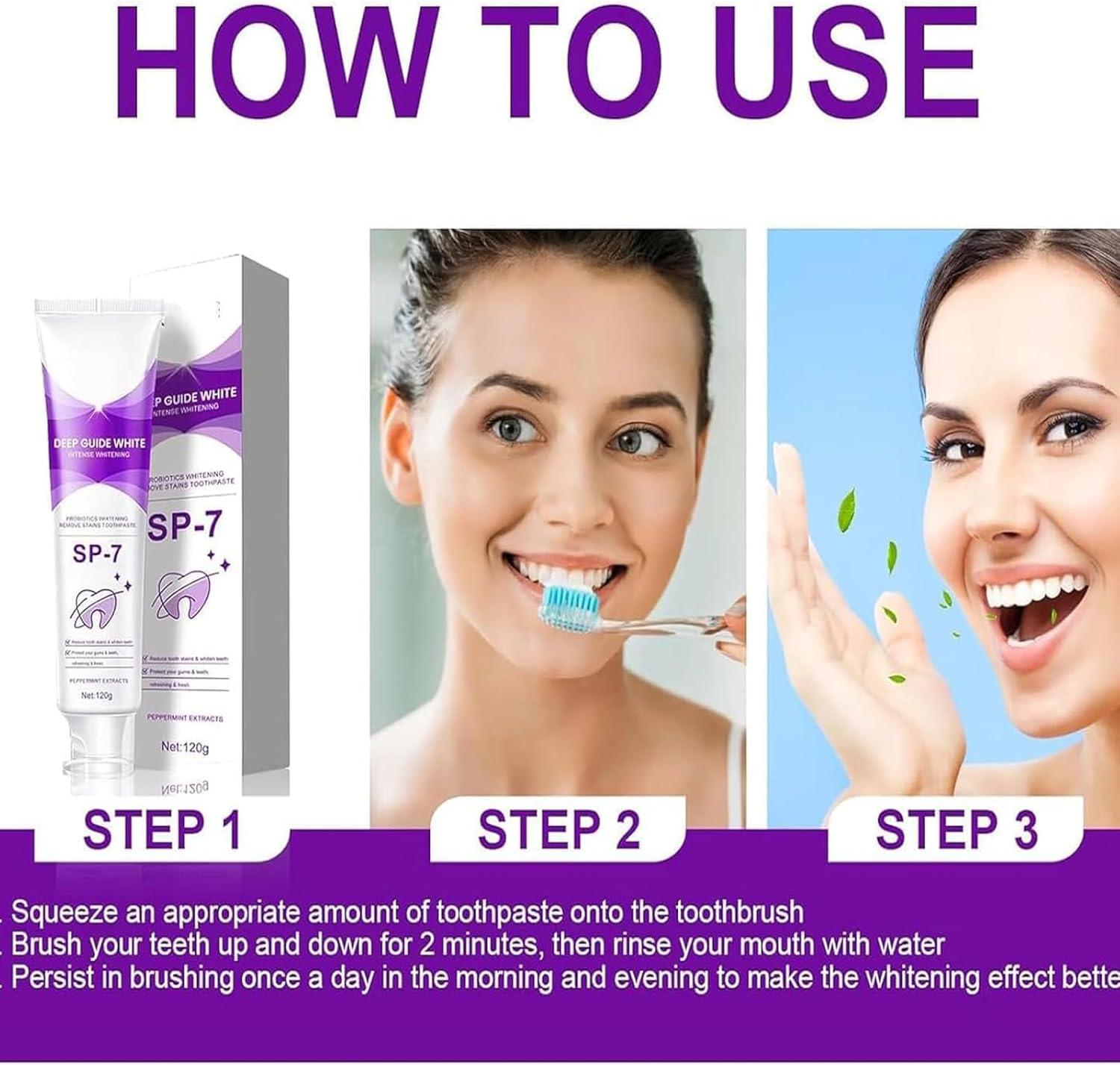 SP-7 Probiotic Lightening Toothpaste | Brightening Fresh Breath & Spot ...