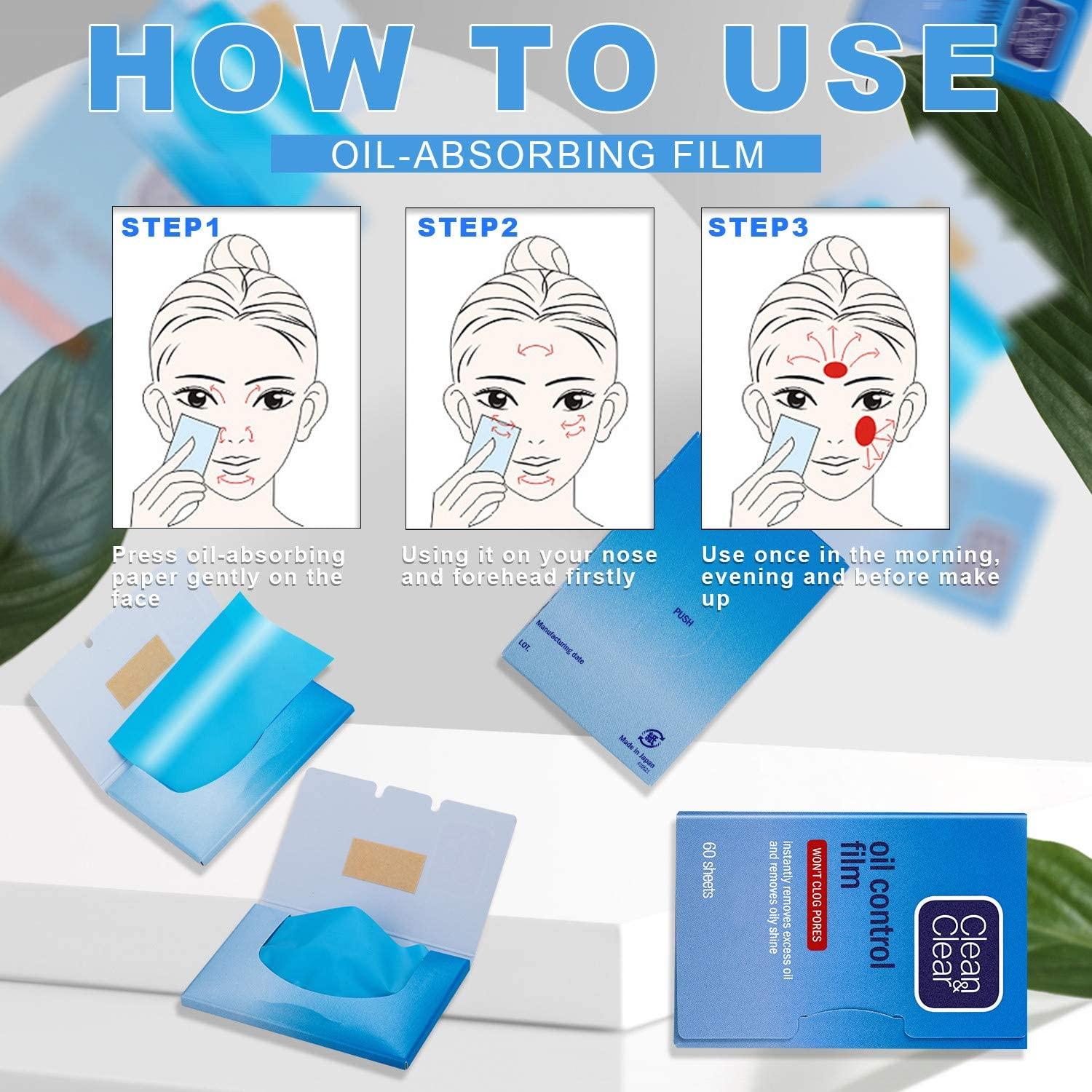 Beauty Kate Oil Control Film 60 Sheets - Blue Oil Blotting Paper | Buy ...