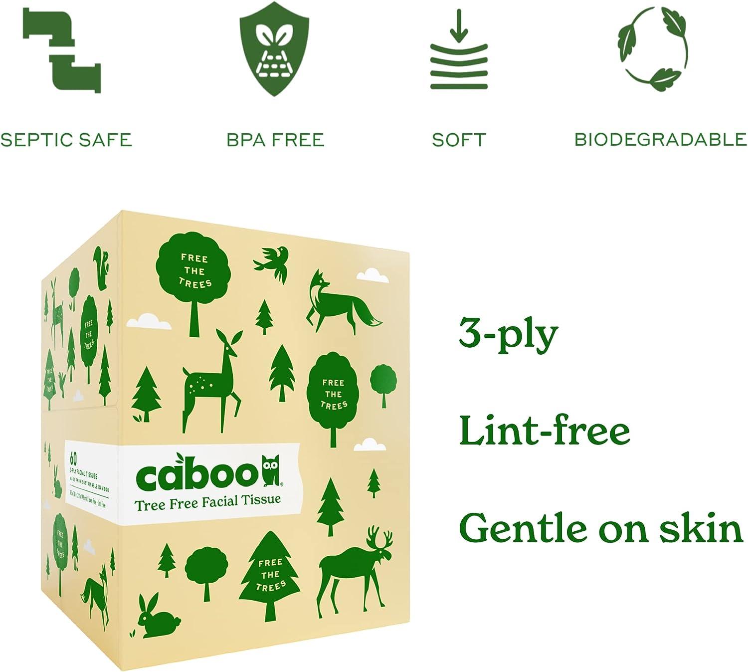 Caboo Tree Free Bamboo Facial Tissue Paper - Eco Friendly ...