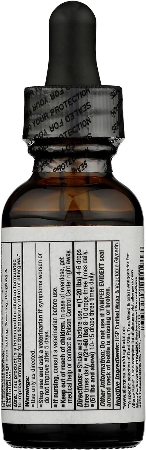 PROGENA Allergena For Pets 1oz - Natural Relief for Pet Allergies