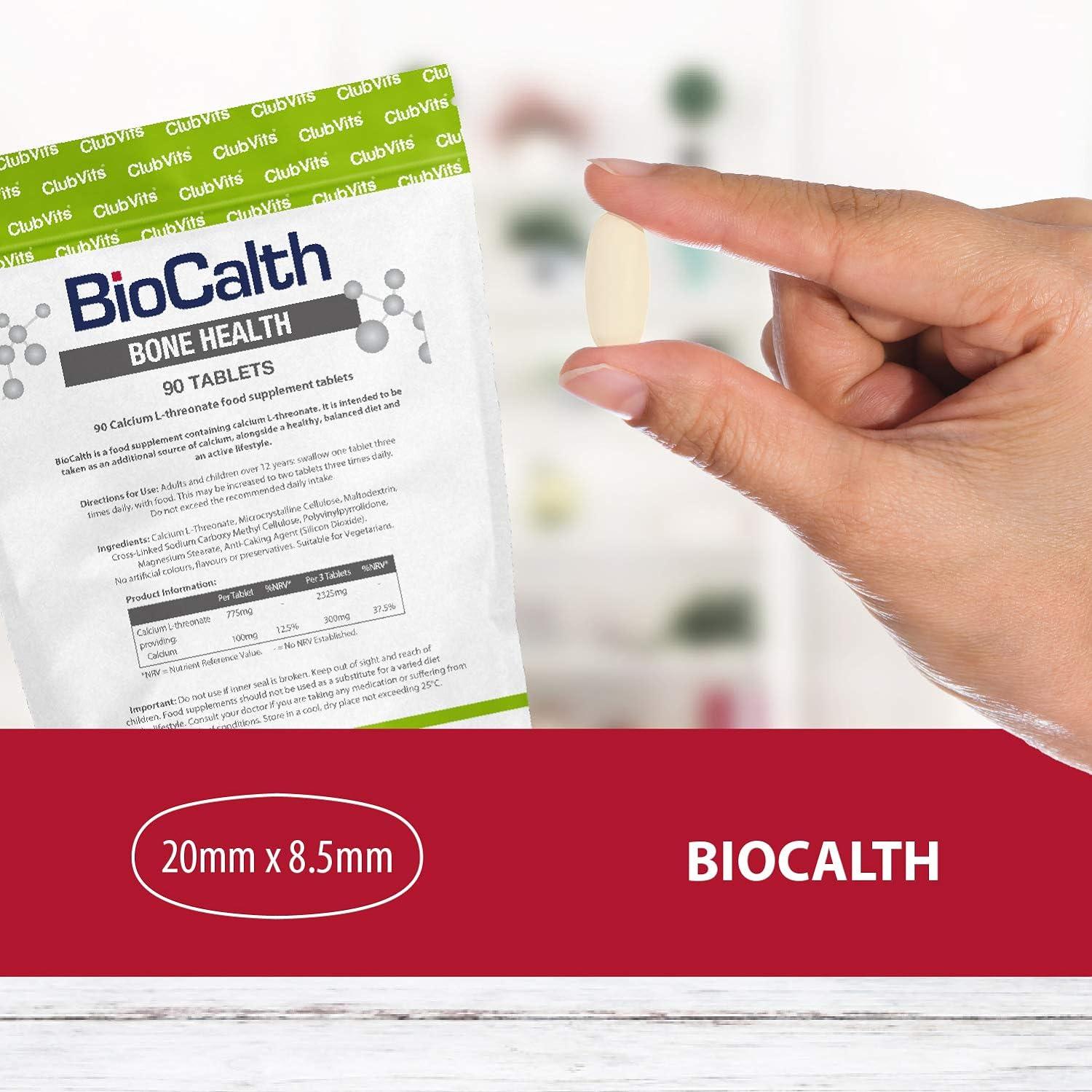 BioCalth Calcium L-Threonate Supplement | Supports Bone Health | 90 ...
