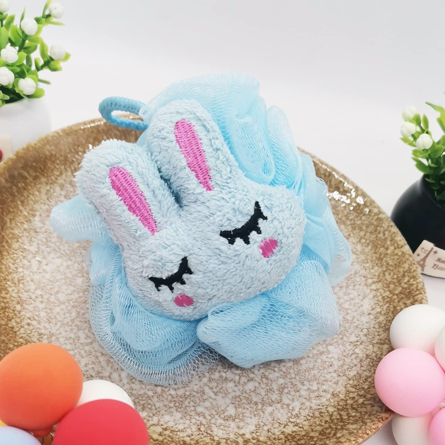 Anime Beauty Sponges - Large Luffa Shower Ball Loofah with Handle, 2 ...