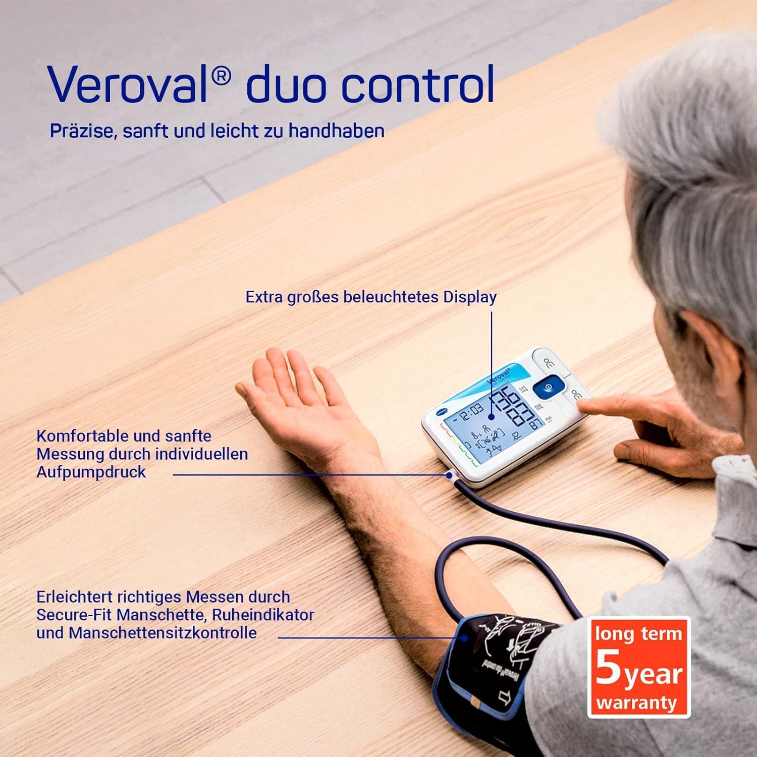 Veroval Duo Control Blood Pressure Monitor - Upper Arm Cardiac ...