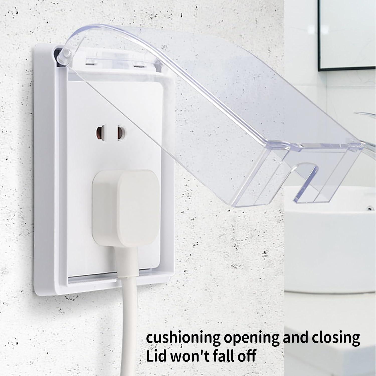 Sipiris Self-Adhesive Socket Cover - 86 Wall Switch Splash Protection ...