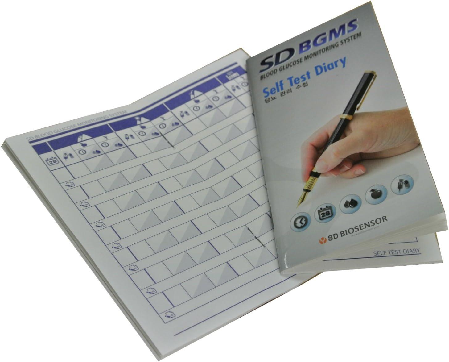 Self Test Diary for SD CodeFree Blood Glucose Test Strips | Accurate ...
