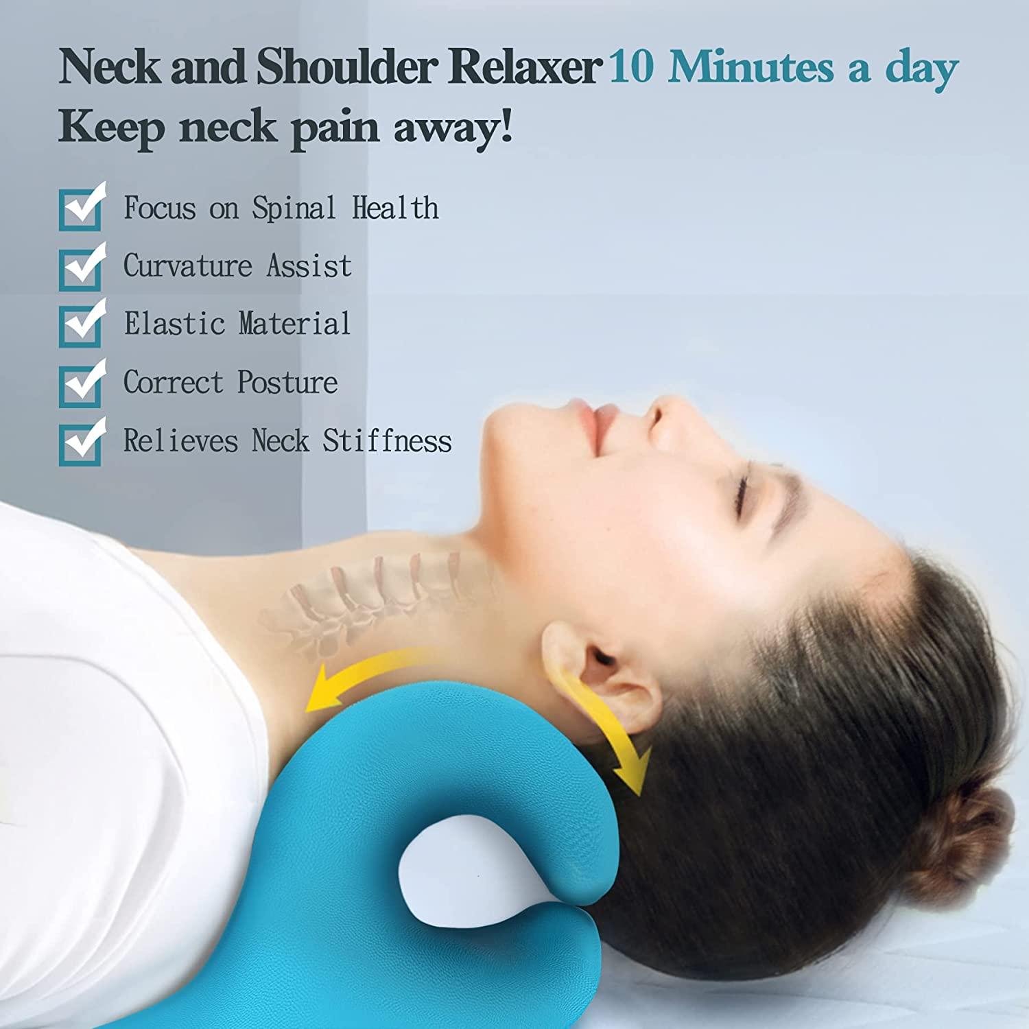 Neck Stretcher and Shoulder Relaxer with Shiatsu Massage - Cervical ...