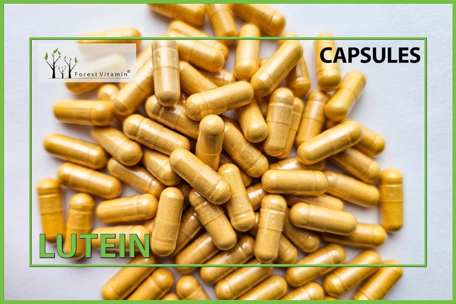 LUTEINE - Forest Vitamin Lutein 200mg - Natural Marigold Capsules for ...