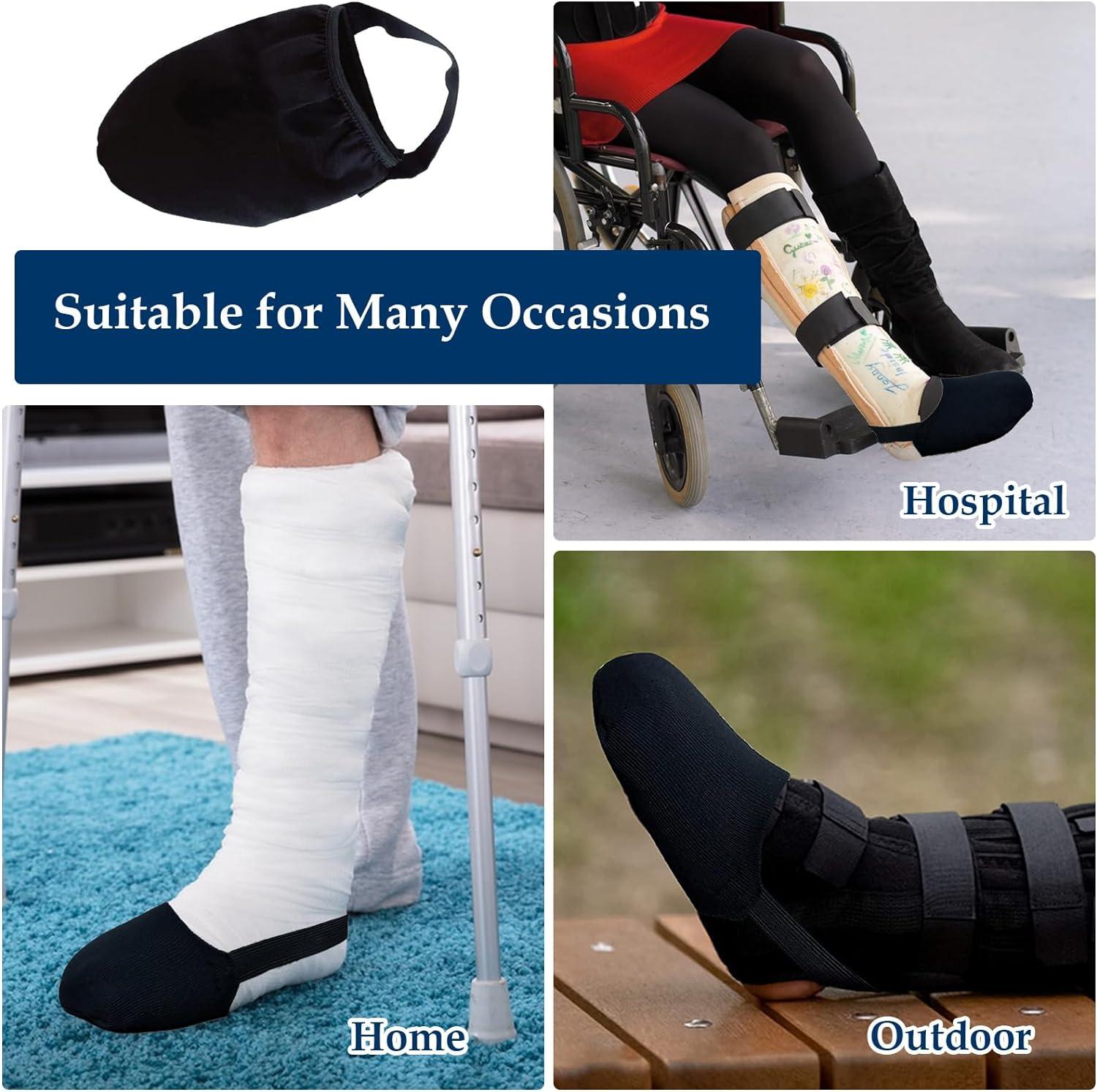Cast Toe Cover - Anti-Slip Protector for Leg Casts - Keep Toes Warm ...