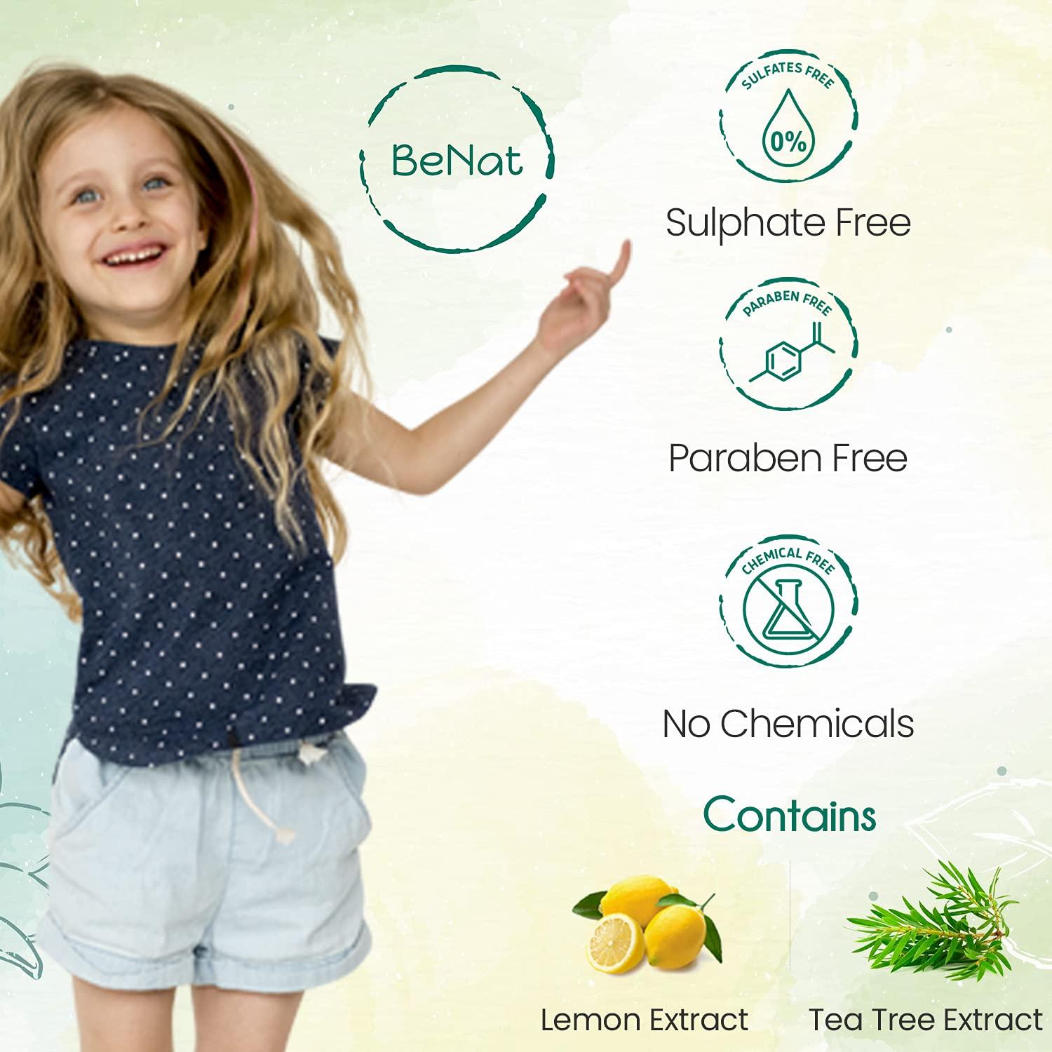BeNat All Natural Deodorant for Kids and Teens - Aluminum-Free ...