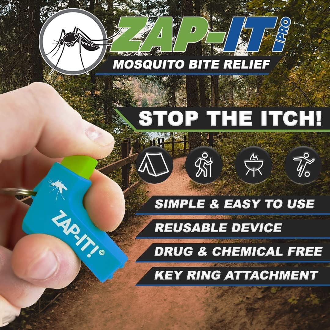 ZAP-IT Mosquito Bite Relief - Fast Acting Anti Itch Treatment - Kid Safe & Chemical Free - Non ...