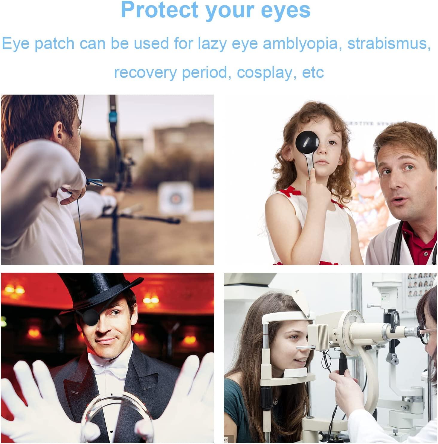 2 Pack Soft 3D Lazy Eye Patches for Adults and Kids - Adjustable Eye ...
