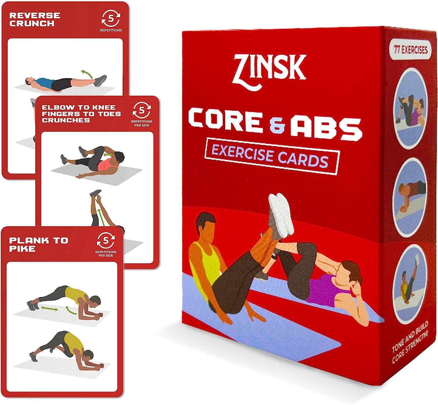 Abs and Core Exercise Cards - 75+ Workout Cards for Ultimate Core ...