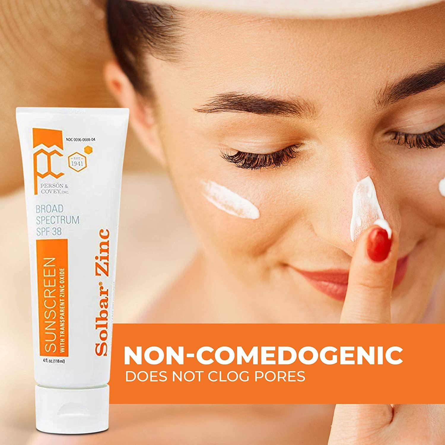 Solbar Zinc Sun Protection Cream SPF 38 4 oz - Pack of 4 | Broad ...