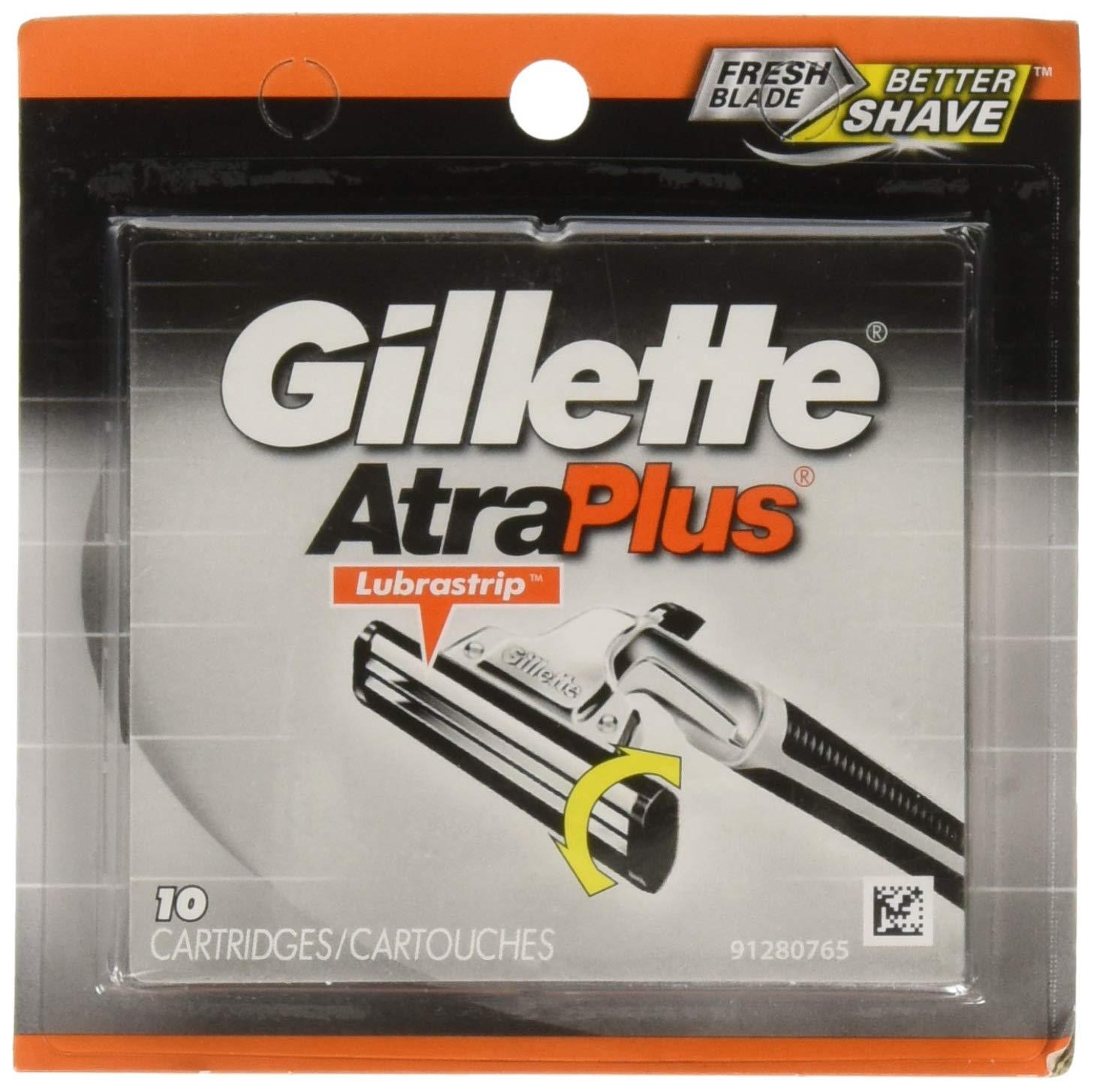 Gillette Atra Plus - 10 Cartridges | Premium Razor Blades for a Smooth ...