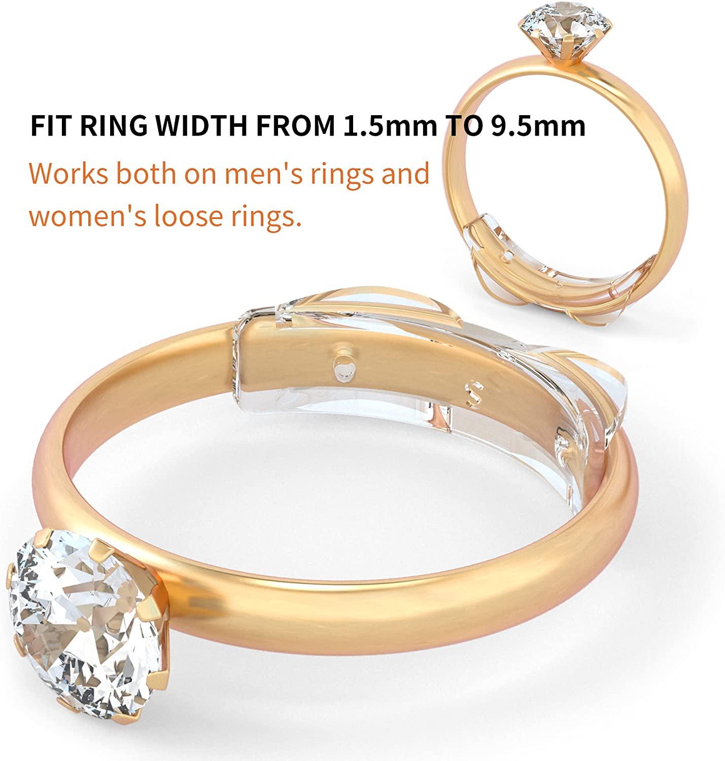 Ring Size Adjuster - 60-Pack 2 Styles Ring Guard & Sizer - Fits 10 ...