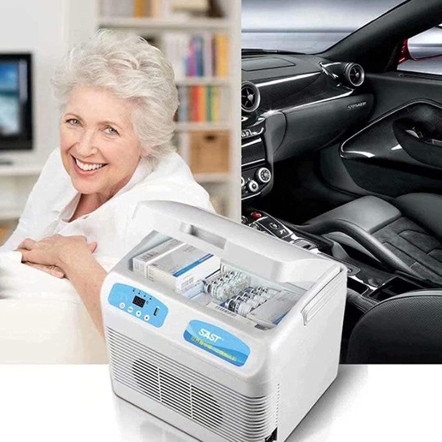 Insulin Cooler Refrigerated Case 12L Portable Cold Storage Box for ...