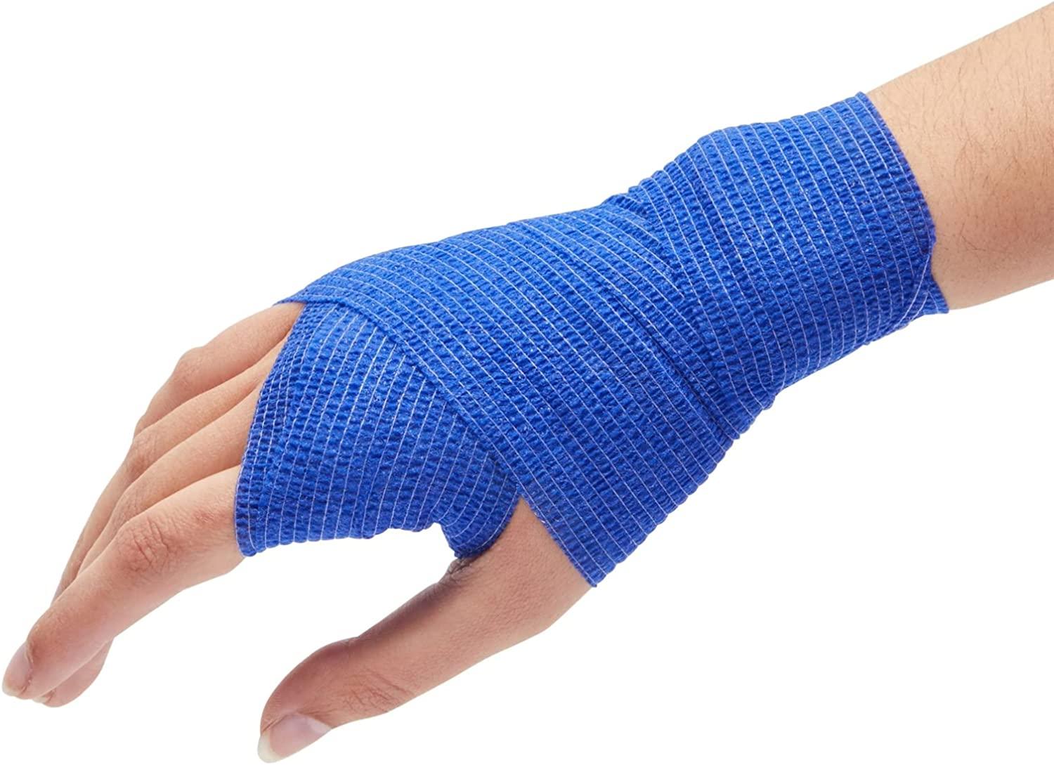 12 Rolls Colorful Vet Tape - 4 Inch x 5 Yards Adhesive Bandage Wraps ...