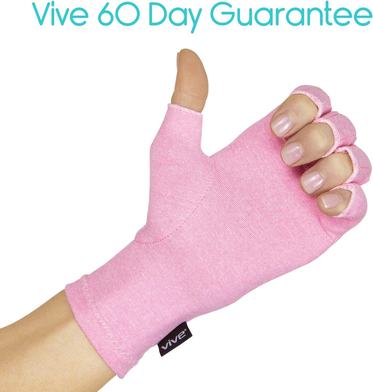 Vive Pink Arthritis Hand Compression Gloves Small - Pack of 2 ...