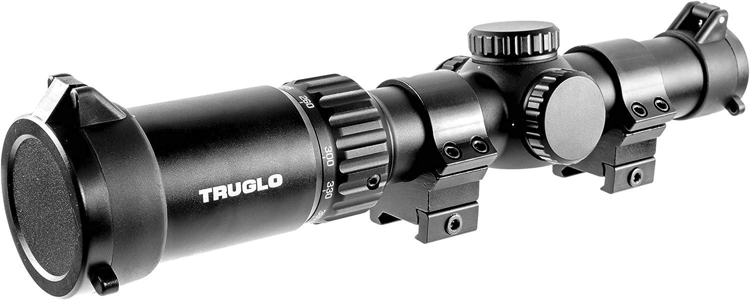 TRUGLO Opti-Speed 1-4x24mm BDC Crossbow Scope with Velocity Calibration