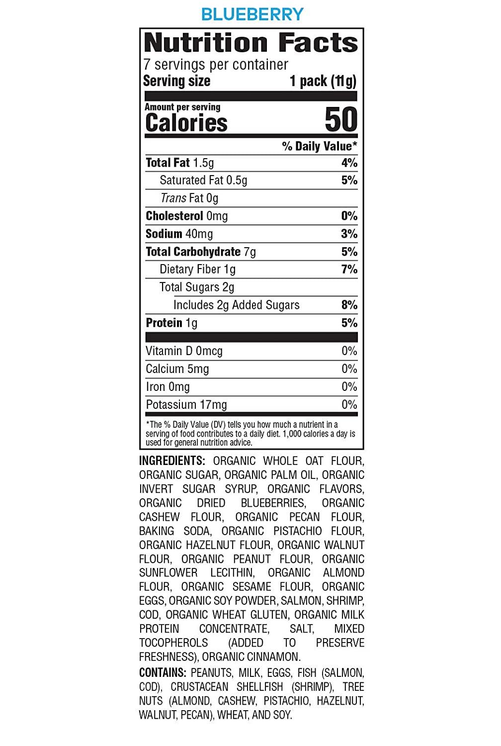 SpoonfulONE Organic Blueberry Oat Crackers | Allergen Introduction ...