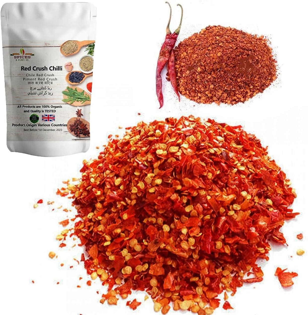Organic Dried Red Hot Chilli Flakes - BBQ Rub Seasoning - 1kg | Buy Now ...