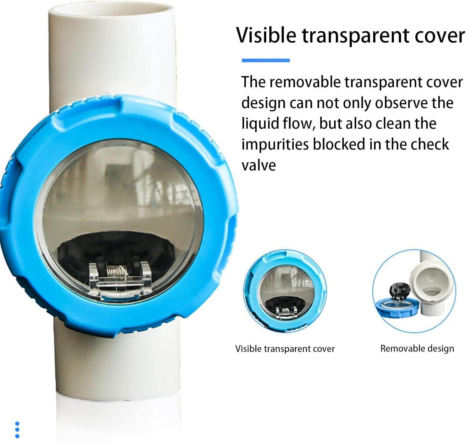 Check Valve for Pool 2 Inch - ABS PVC Pool Check Valve Visual - Water ...