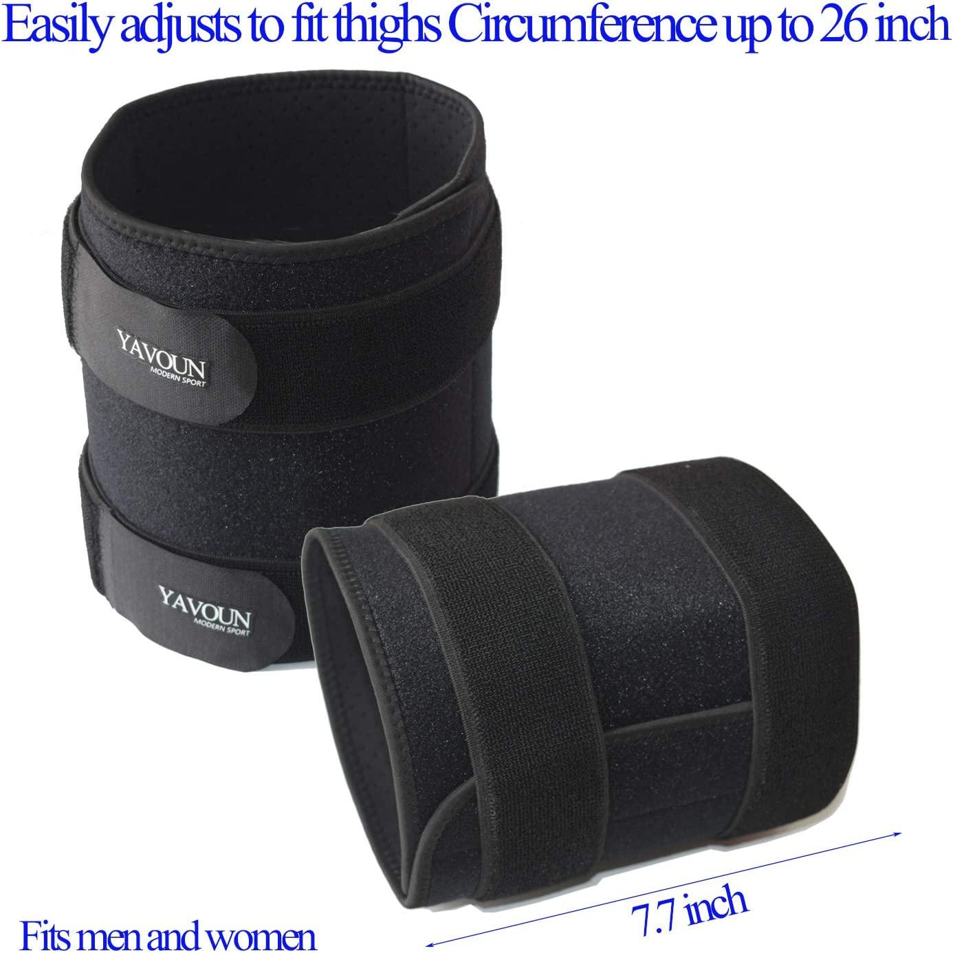 Thigh Compression Sleeve for Sports Injury Recovery - Adjustable ...