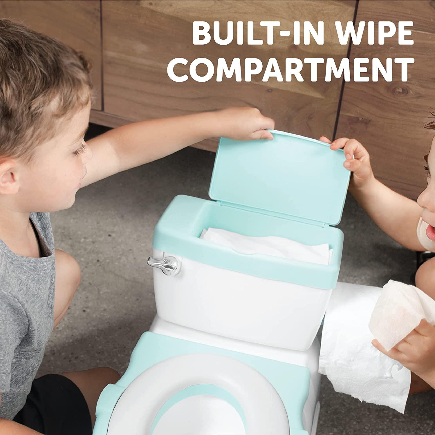 Real Feel Potty with Wipes Storage | Transition Seat & Disposable ...