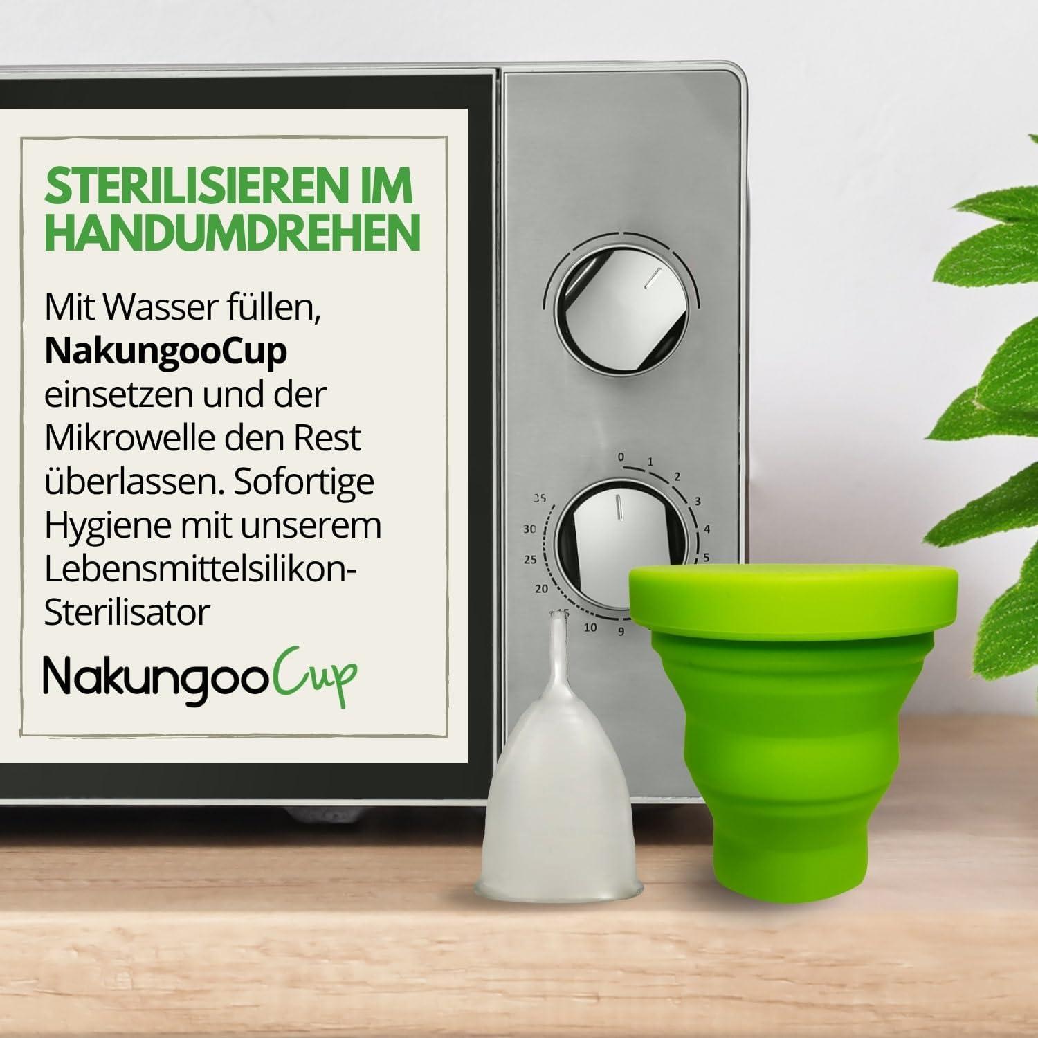 Nakungoo Cup Menstrual Cup - Soft 100% Medical Silicone Eco-Friendly ...