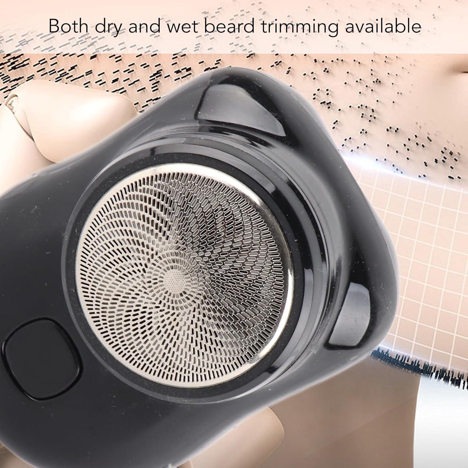 Mini Portable Electric Beard Trimmer Automatic Trimming Facial Use Hair ...
