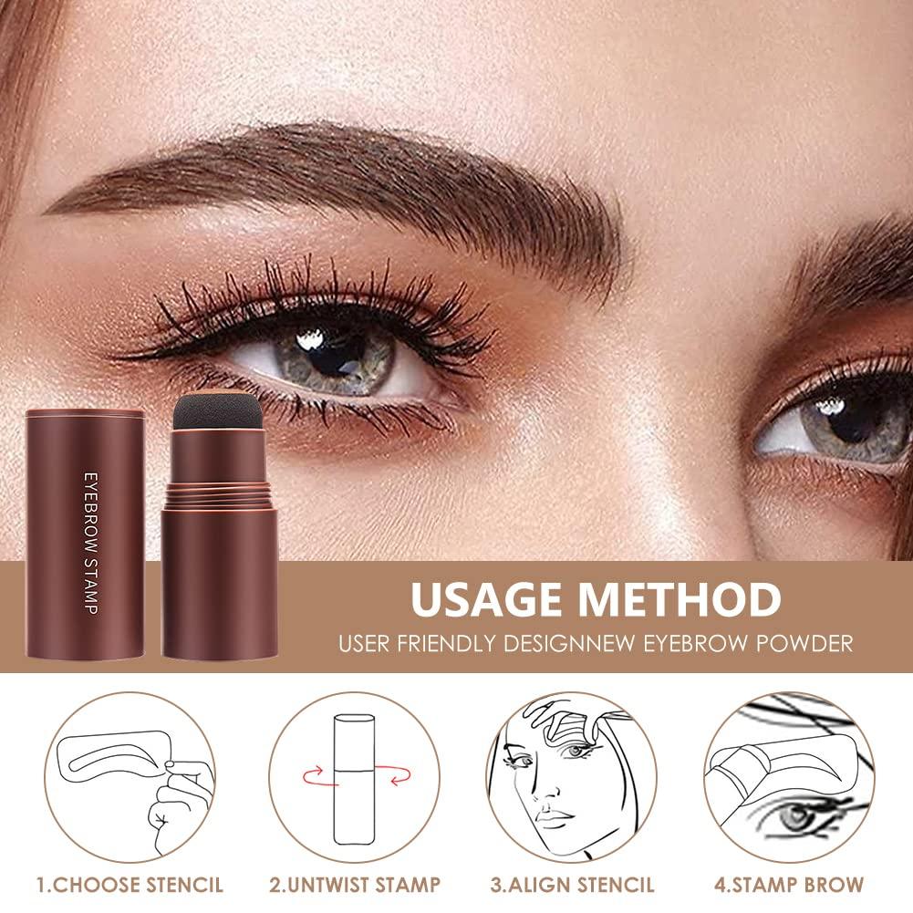 Waterproof Eyebrow Stamp Stencil Kit - Brow Shaping Kit with 30 Pairs ...