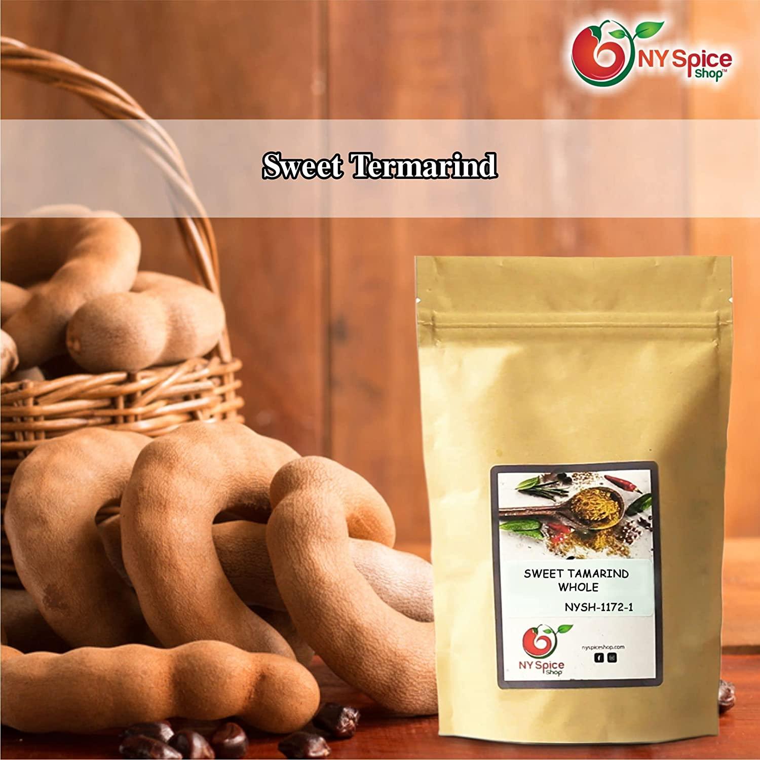 NY Spice Shop Sweet Tamarind Pods - 1 lb Fresh Tamarind Candy, Whole ...