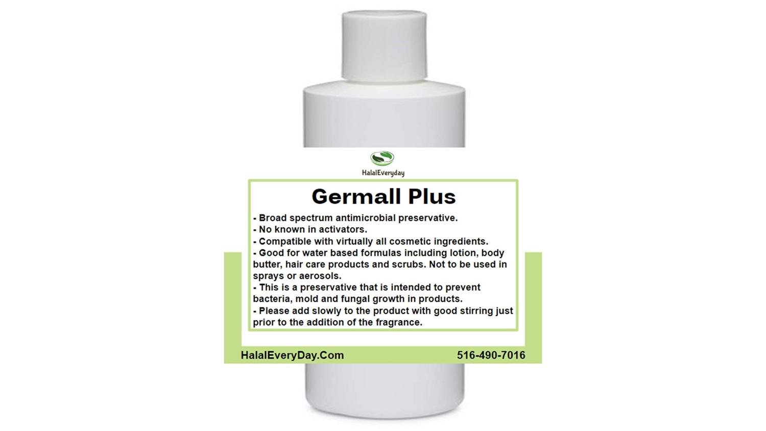 Germall Plus Natural Preservative 8oz - Broad Spectrum Formula for ...