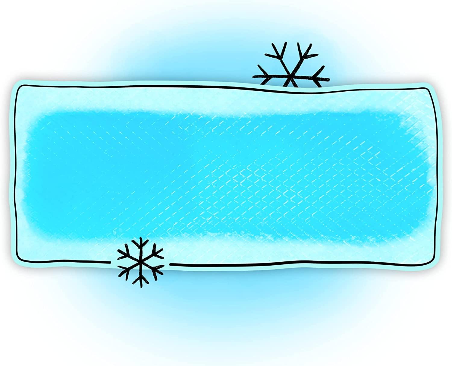 BeKoool Kids Soft Cooling Gel Sheets 4-Count - Soothing White Gel Pads ...