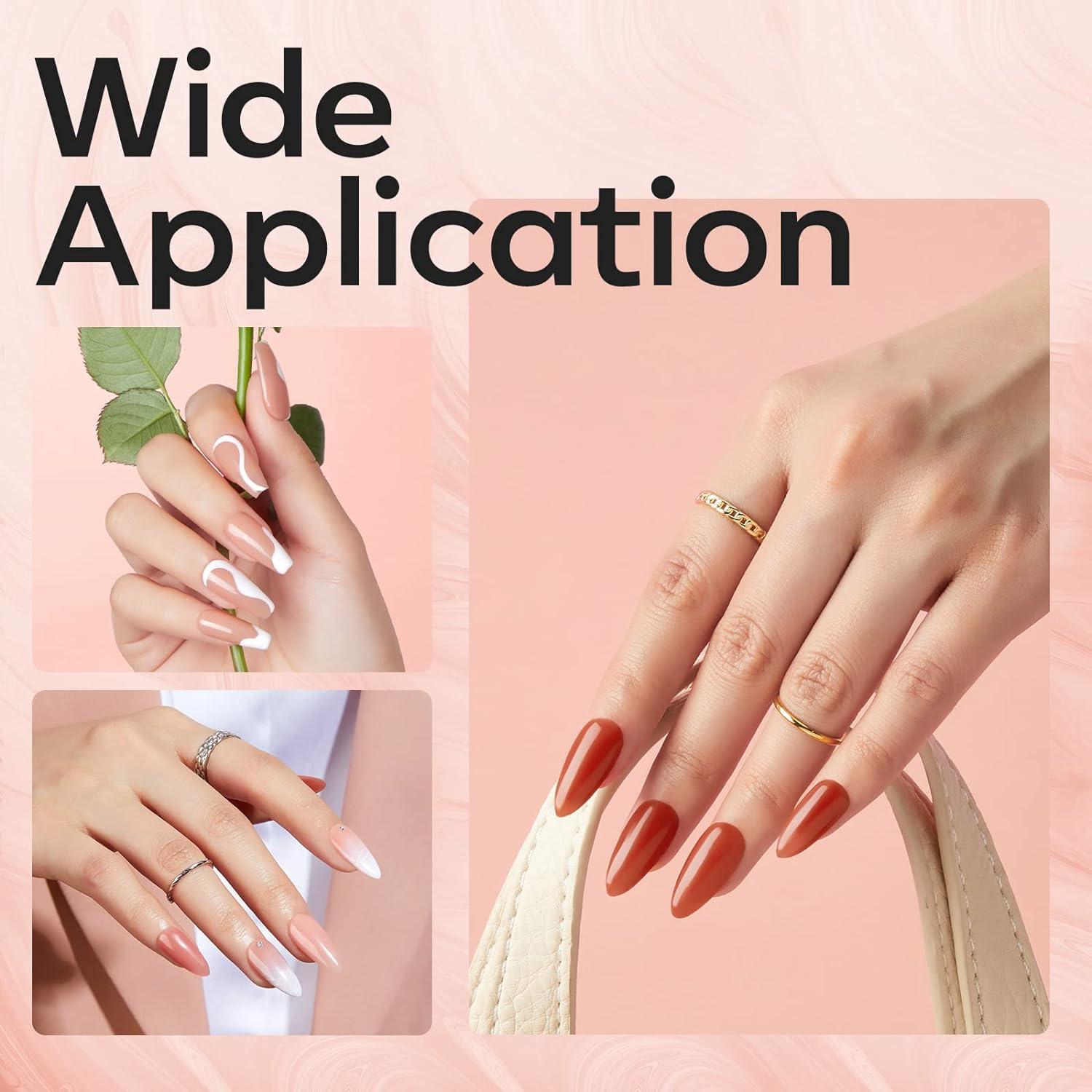 Modelones Builder Gel Set - 6 Colors in 1 | Nail Strengthener ...
