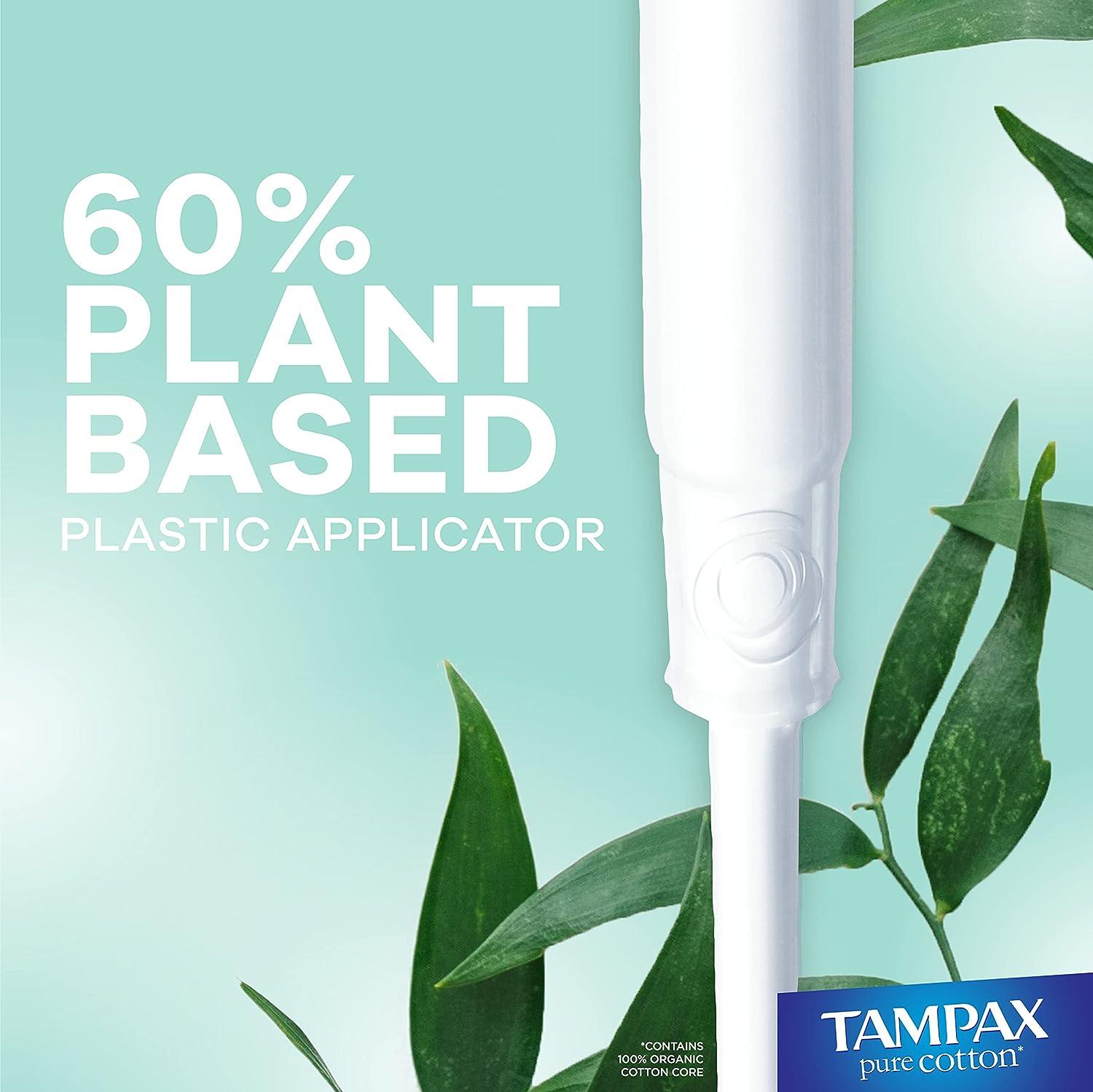 TAMPAX Pure 100% Organic Cotton Super Absorbency Tampons - 24 ct | Buy ...