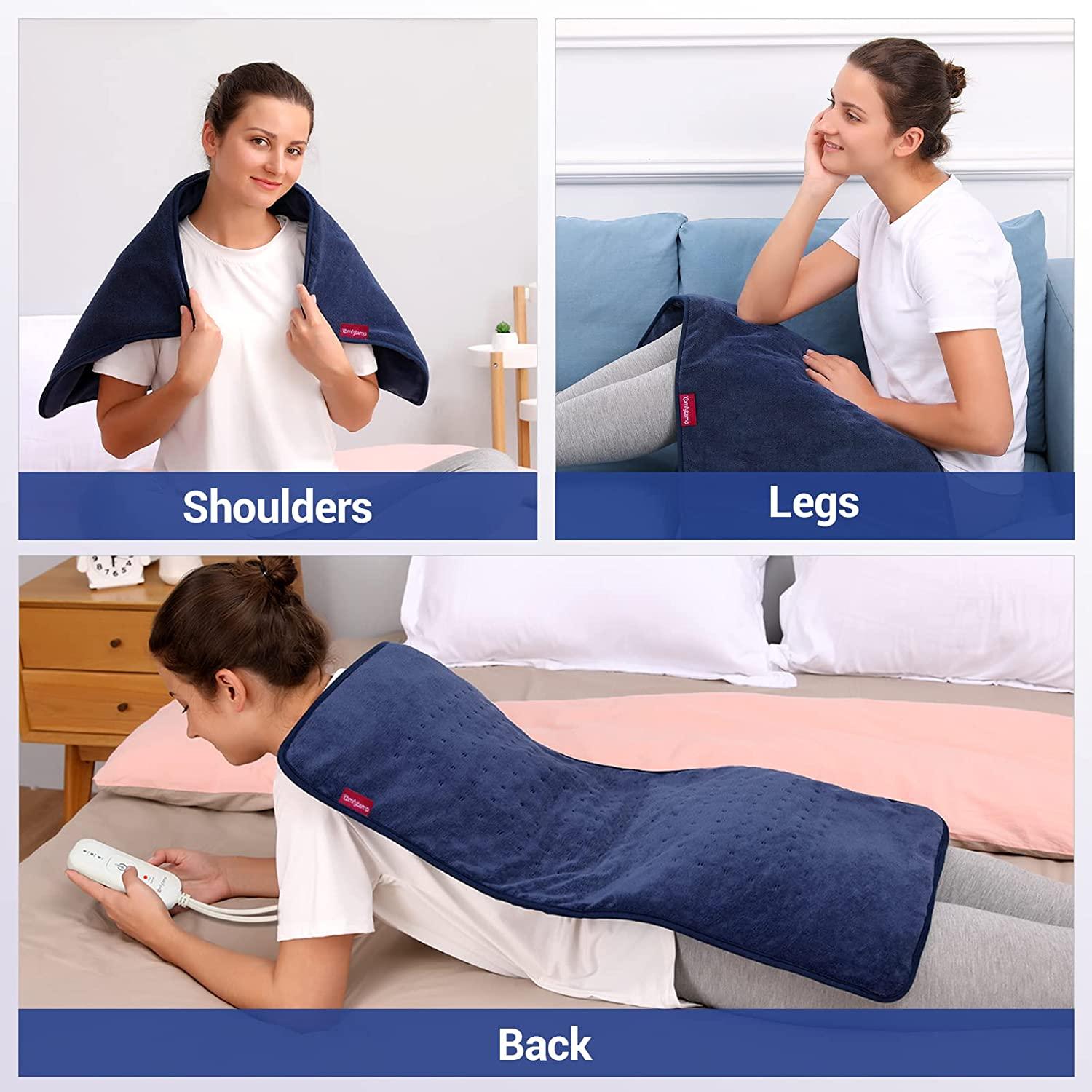 Comfytemp XL Electric Heating Pad for Back Pain Relief | 17 x 33 | 3 ...