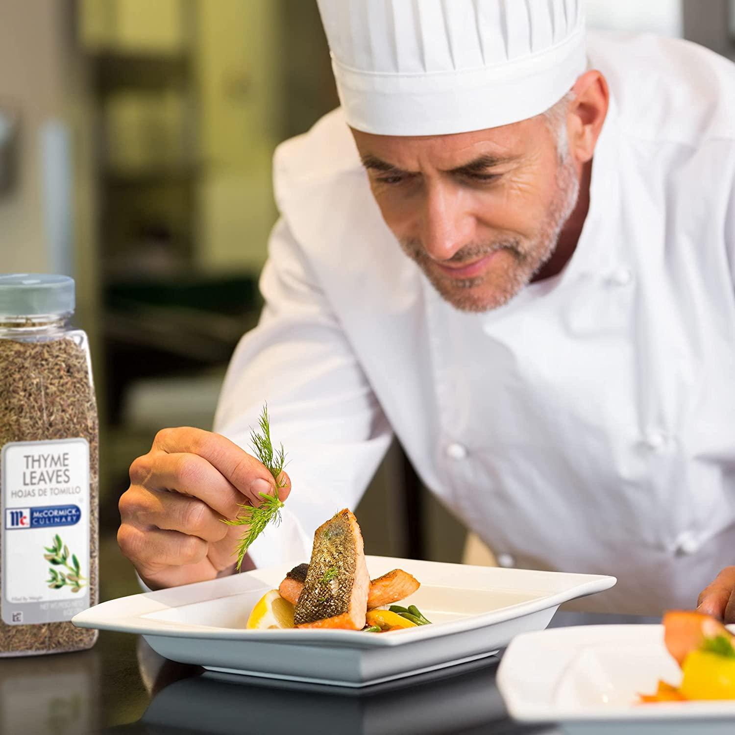 MCCormick Culinary Thyme Leaves 6 oz - Premium Dried Thyme for Soups ...