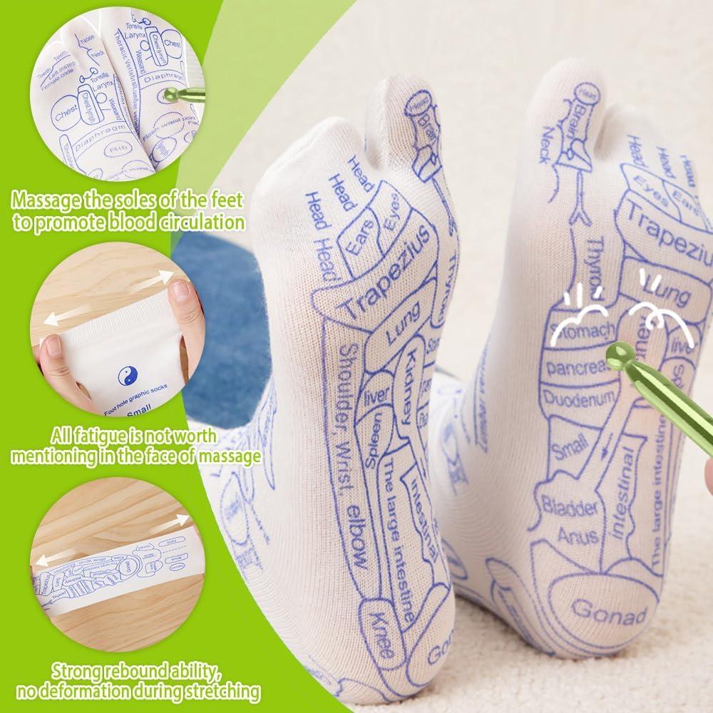 Buy MineUp Reflex Zone Massage Socks - Acupressure Foot Socks for ...