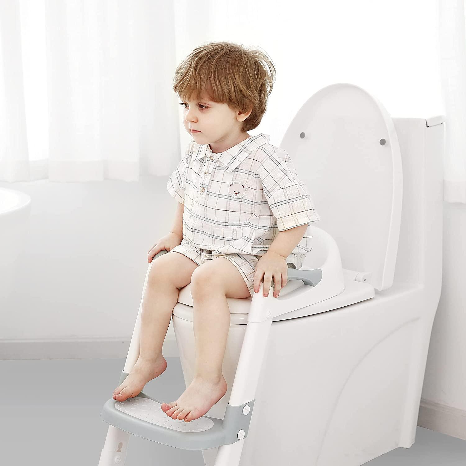 Kylinton Potty Training Seat with Step Stool Ladder - 2 in 1 Foldable ...