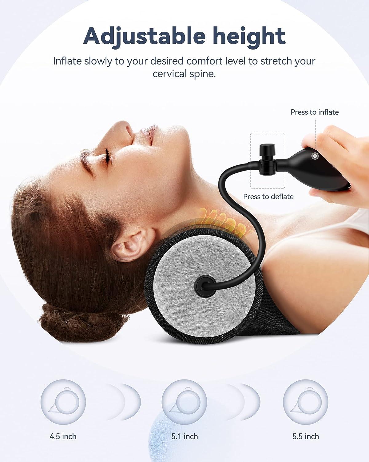 Height Adjustable Neck Stretcher & Shoulder Relaxer - Portable Cervical ...