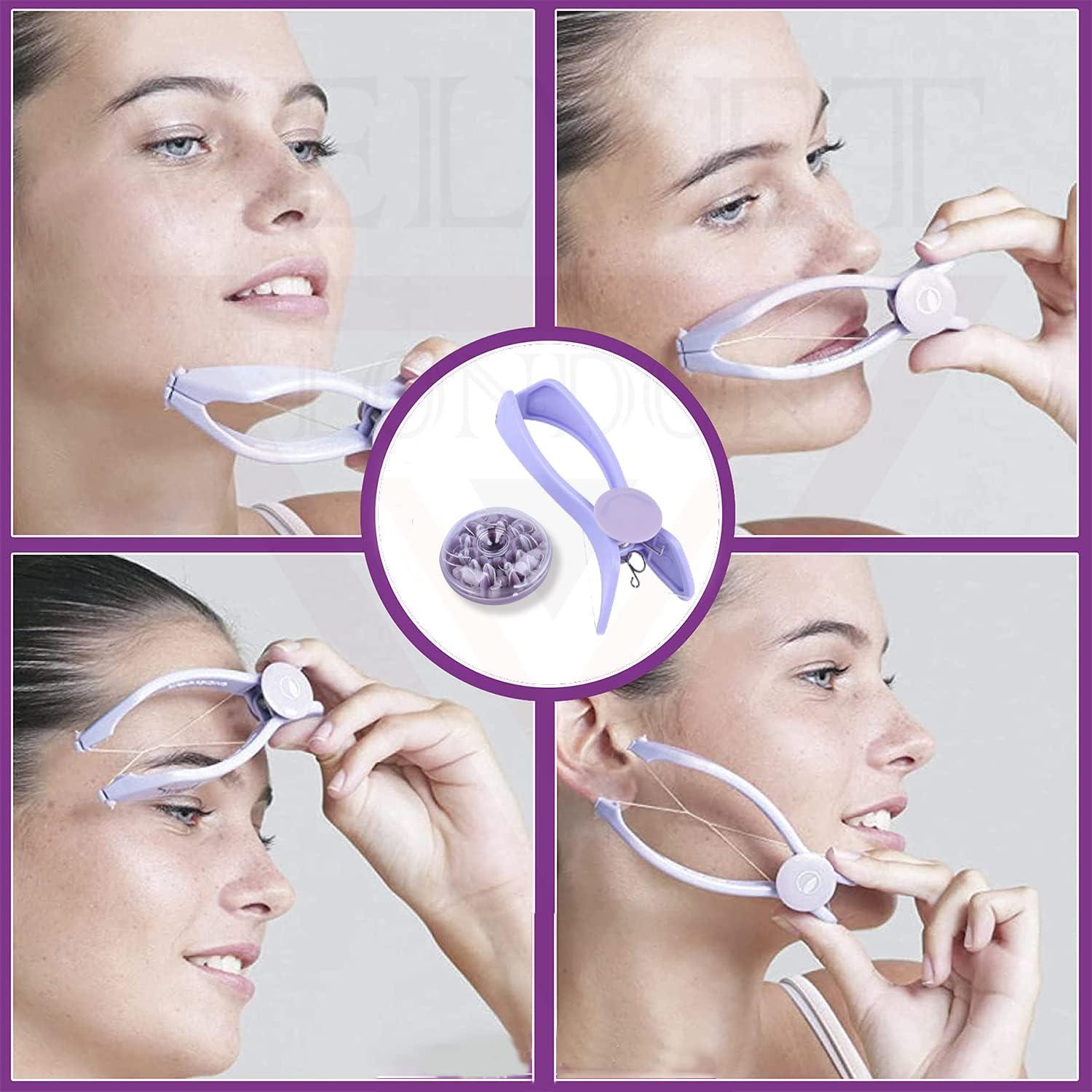 Velvet London Facial Hair Removal System with 5 Extra Strength Threads ...