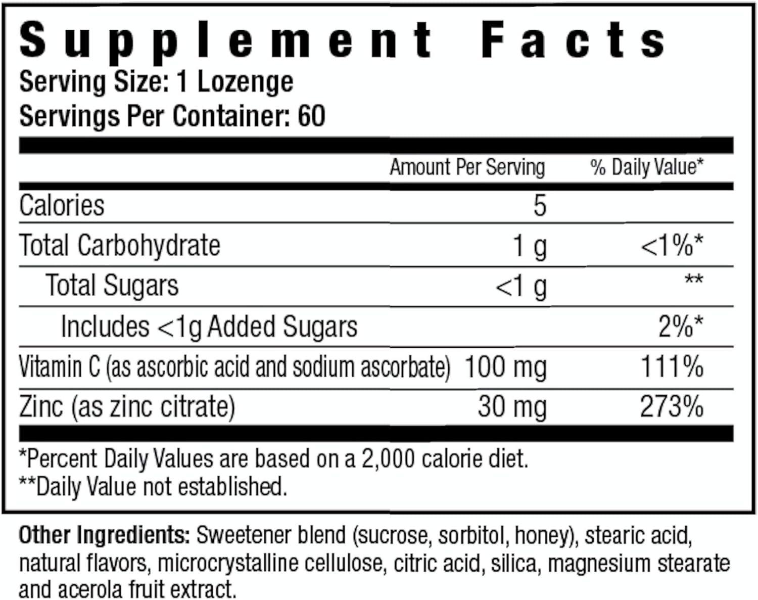 Air Immune Lozenges with Vitamin C & Zinc - 60 Servings, Immune Support ...