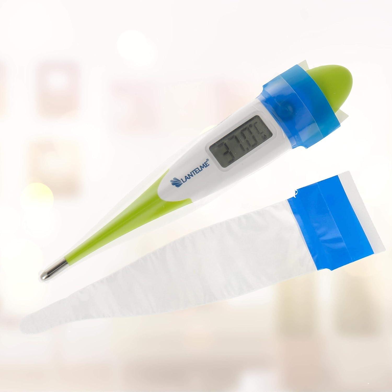 Lantelms 100 Disposable Fever Thermometer Hygiene Wraps & Lubricant ...