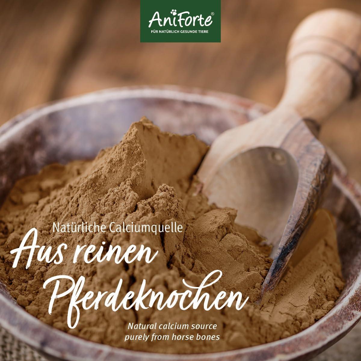 AniForte Ground Horse Bones for Dogs & Cats - 1 kg Natural Calcium ...